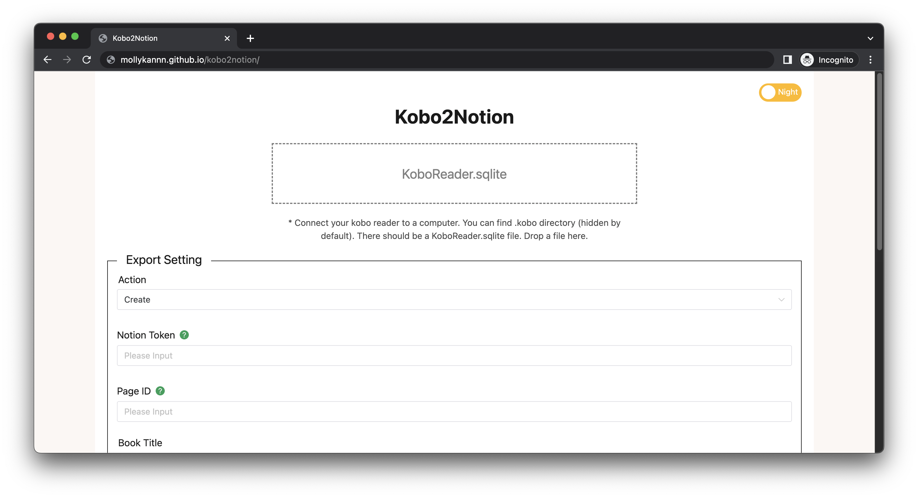 GitHub - mollykannn/kobo2notion: Export Kobo Book List and Hightlight ...